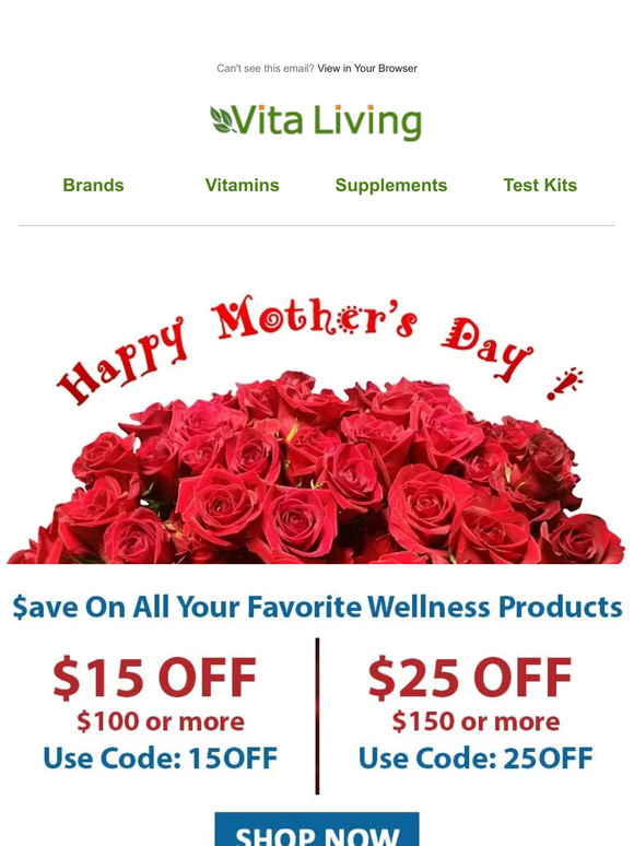 Vita Living: Happy Mother's Day From The Vita Living Team | Milled
