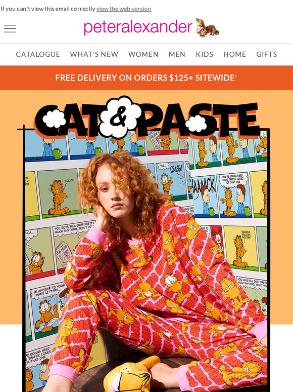 Peter Alexander: Get your lazy on, new Garfield collection out now | Milled