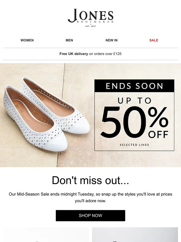 Jones Bootmaker: Sale ends soon | Milled