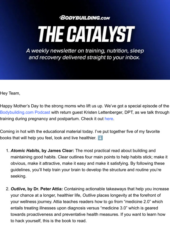 Bodybuilding: The Catalyst: 5 Books That Will Change The Way You Live ...