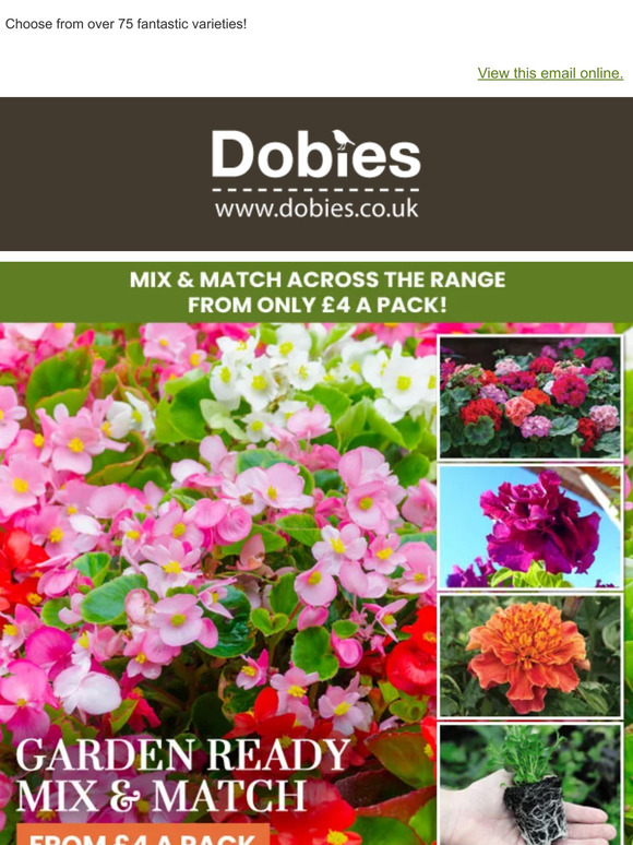Dobies: 15 Garden Ready Plants FROM £4 A Pack! EXTRA 48 HOURS! | Milled