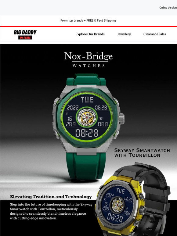 Big Daddy Watches: Introducing the Skyway Smartwatch with Tourbillon ...