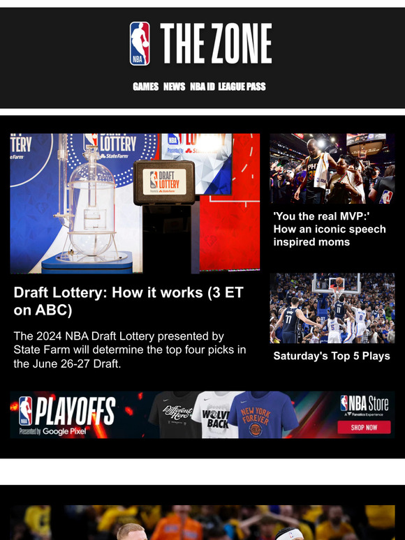 NBA Store: Draft Lottery: How it works (3 ET on ABC) | 'You the real ...