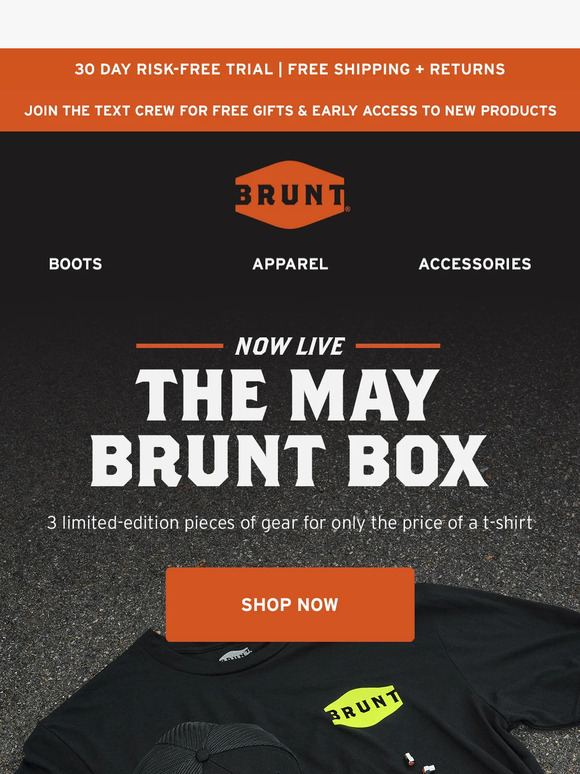 BRUNT Workwear: The May BRUNT Box is HERE | Milled