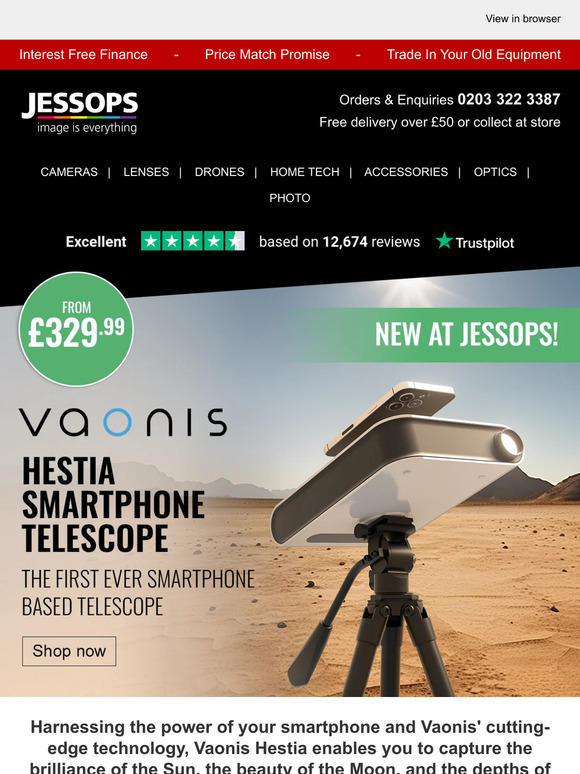 Jessops: 🔭 Explore the universe with the new Vaonis Hestia Smartphone ...