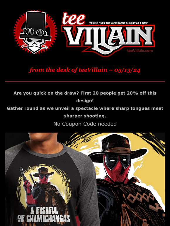 TeeVillain: Ready, Aim, Devour! First 20 people get 20% off this design ...