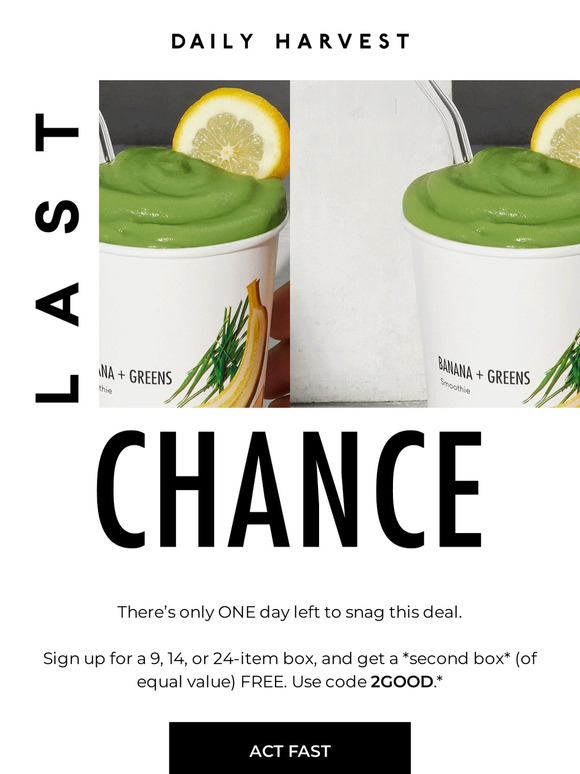 Daily Harvest Email Newsletters: Shop Sales, Discounts, and Coupon Codes