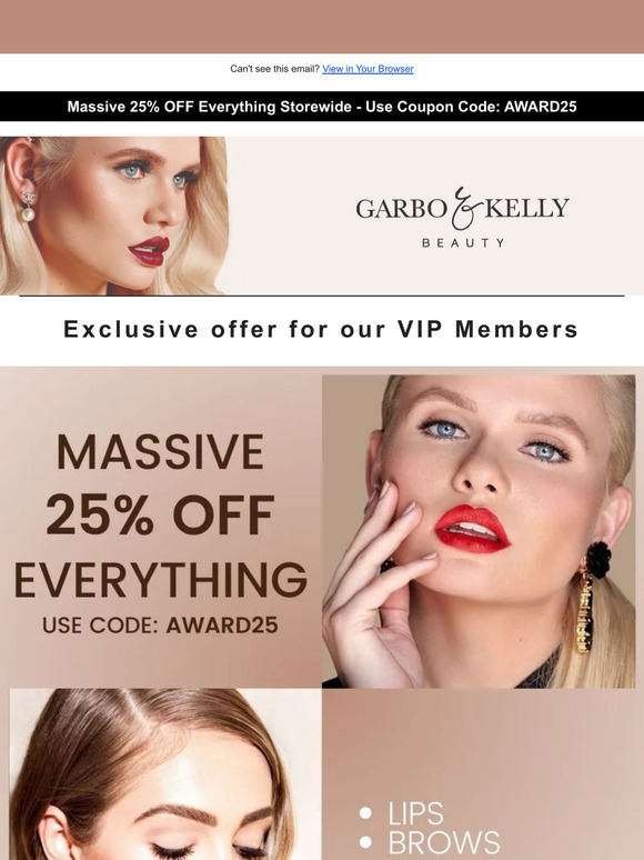 Garbo & Kelly: Celebrating our 2024 Award Win! - Massive 25% OFF ...