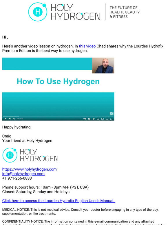 HOLY HYDROGEN: How to make the best Molecular Hydrogen Water | Milled