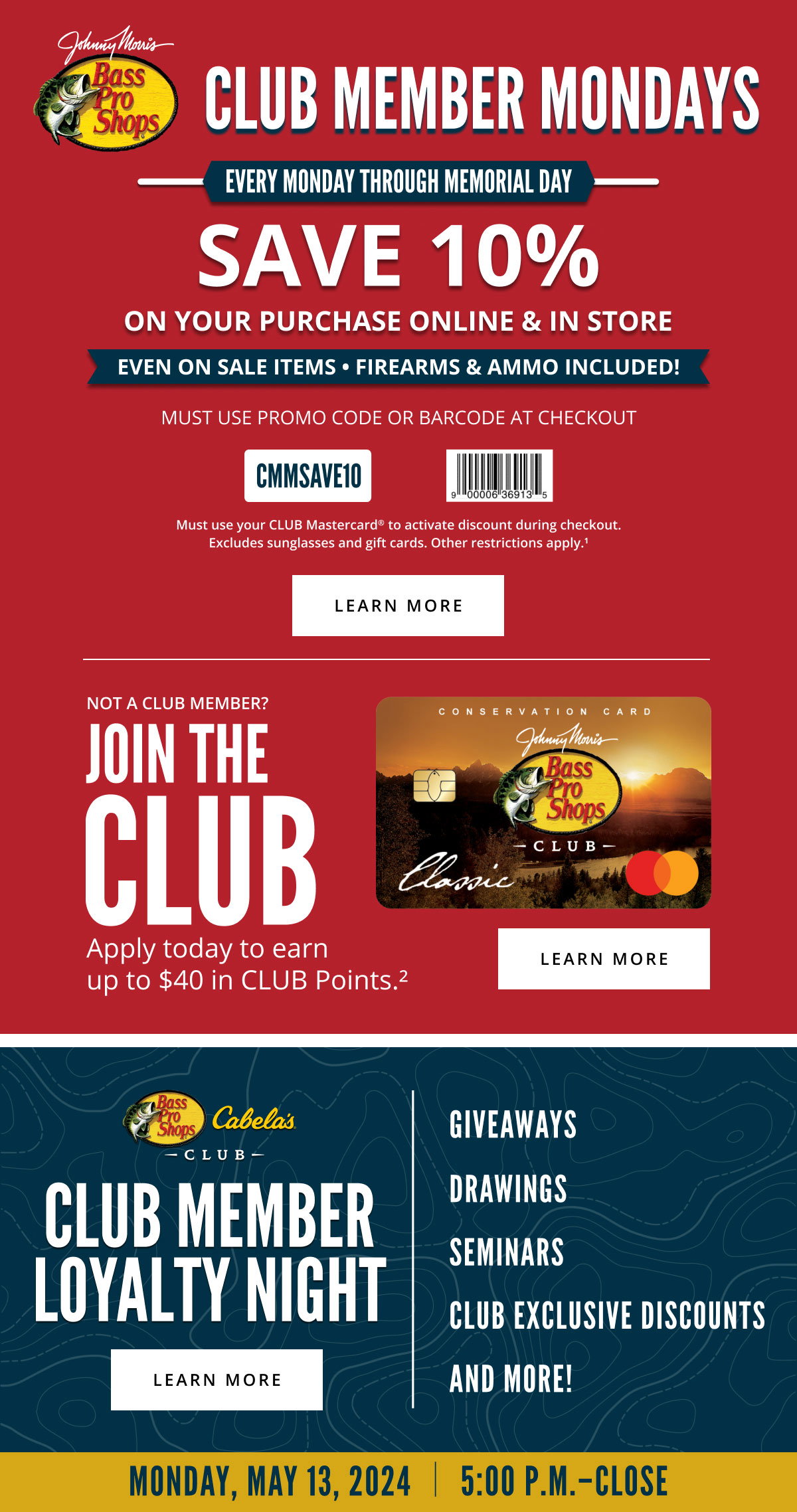 Bass Pro Shops: CLUB Member Mondays Isn't Over Yet… | Milled