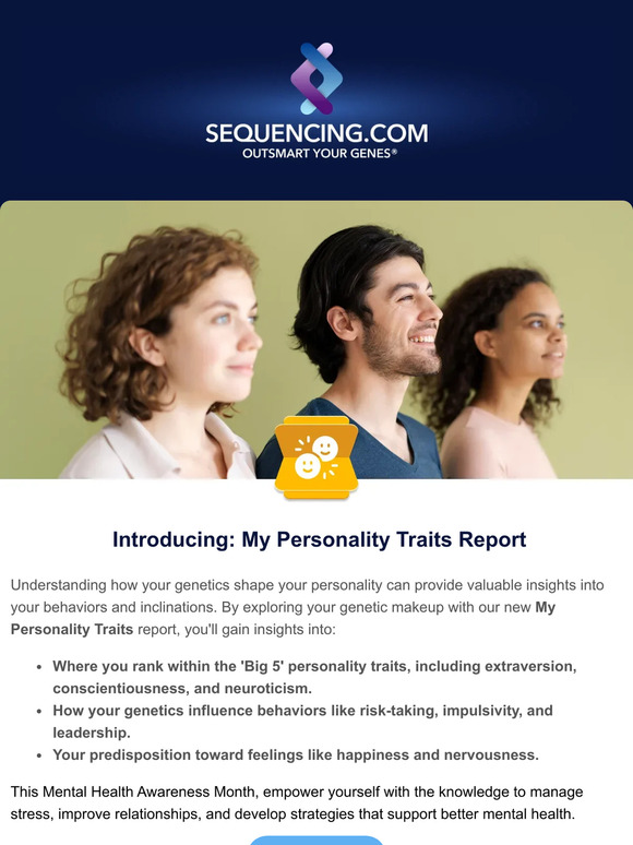 Sequencing: New Report! Explore Your Personality Traits | Milled