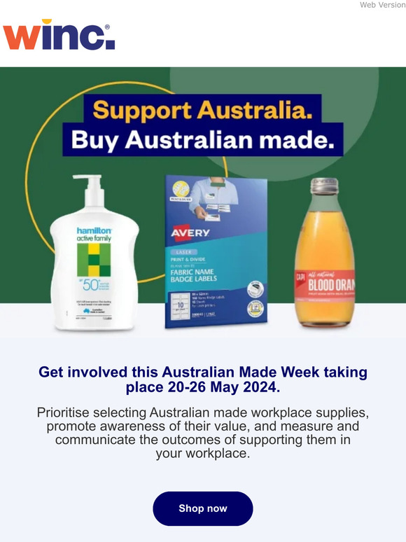 Winc: Australian made products for every room in the workplace. | Milled