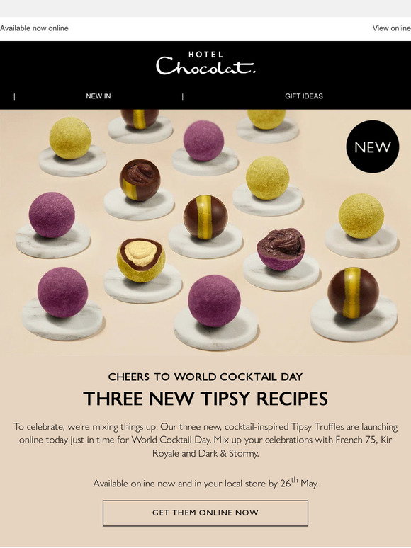 hotelchocolat: Introducing our new tipsy chocolates | Milled