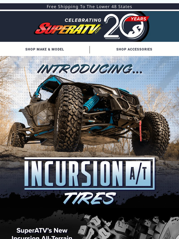 Super ATV: Introducing Incursion A/T Tires! 🎉 | Milled