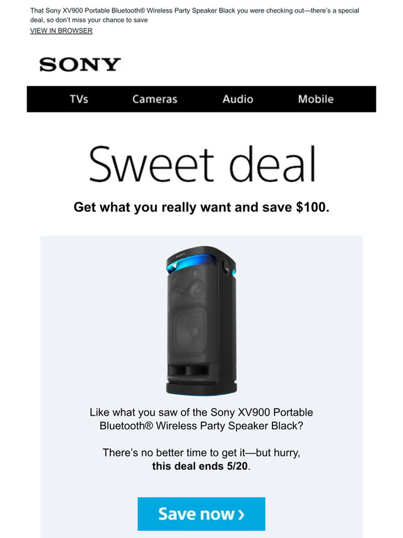 Sony Email Newsletters: Shop Sales, Discounts, and Coupon Codes