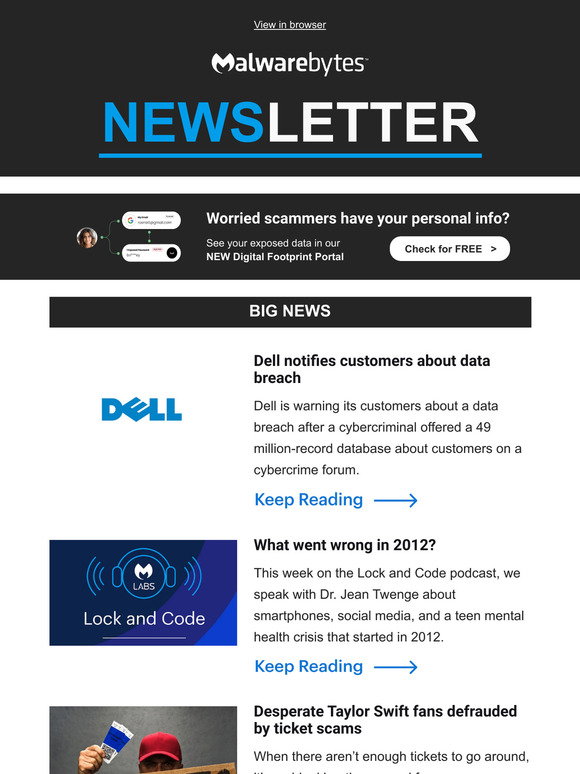 Malwarebytes: Dell notifies customers about data breach | Milled