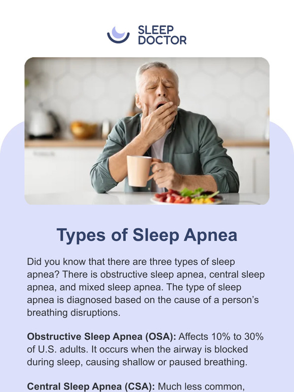 Singular Sleep: Understanding different types of sleep apnea | Milled