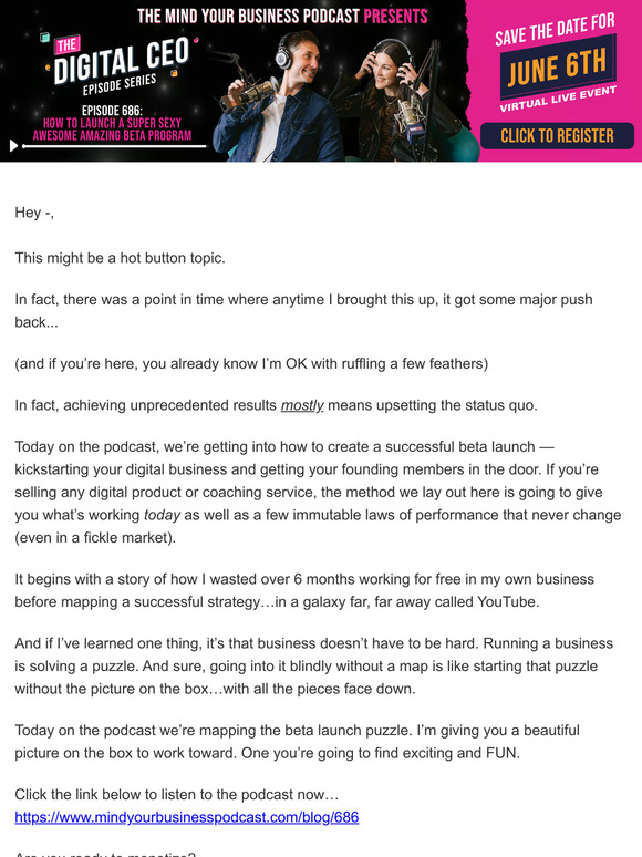 Video Traffic Academy: [NEW Episode] How to Launch A Super Sexy Awesome Amazing Beta Program ...