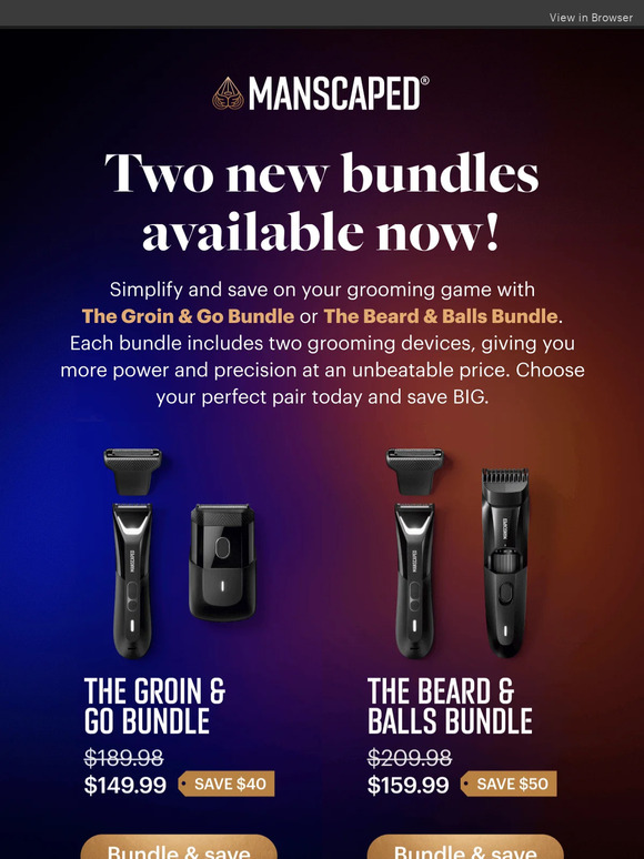 Manscaped: NEW bundles have arrived | Milled
