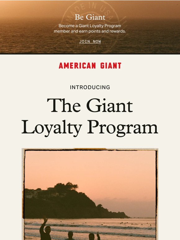 American Giant: Introducing the Giant Loyalty Program | Milled