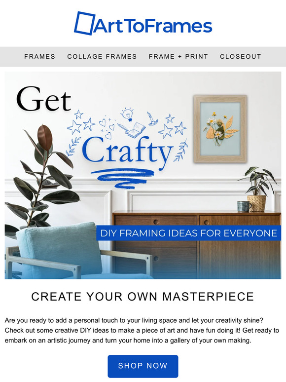 Art to Frames: 🖌️Time to Get Crafty: DIY Ideas to get you Inspired ...