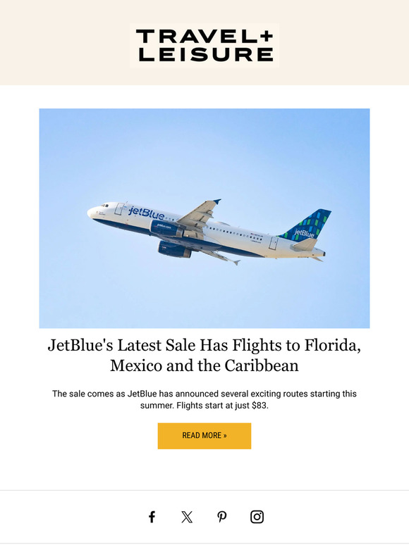 Travel + Leisure: JetBlue Has Flights to Mexico, the Caribbean and More ...