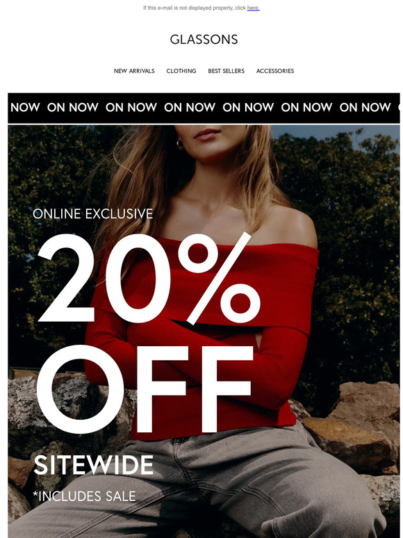 Glassons Email Newsletters: Shop Sales, Discounts, and Coupon Codes