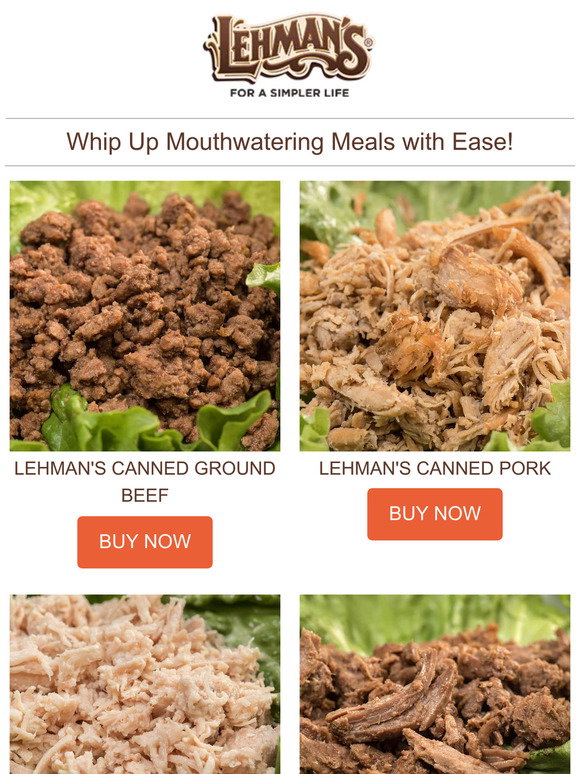 Lehman's: Fast and Flavorful 😋 Ready-to-Eat Meats | Milled