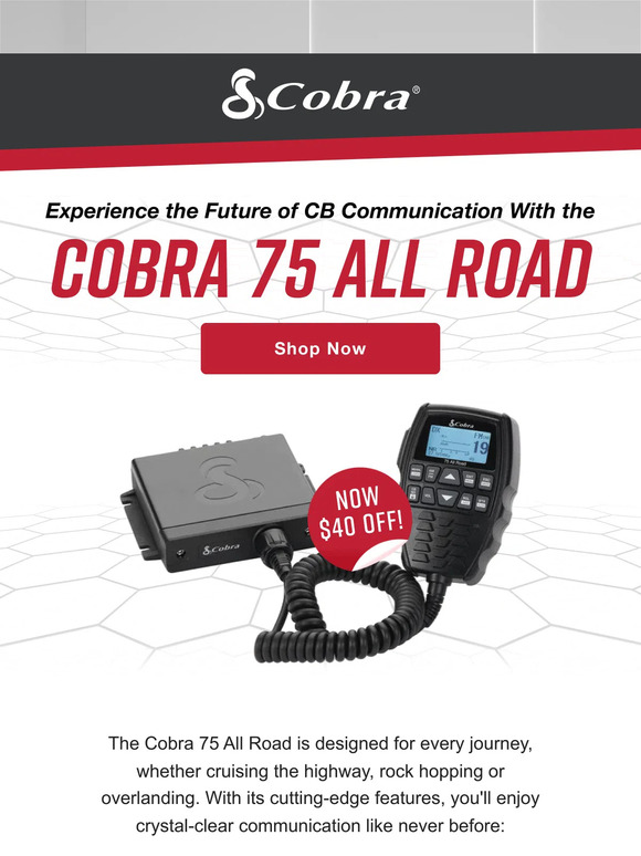 Cobra Electronics: Compact, Powerful, and $40 Off: The Cobra 75 All ...