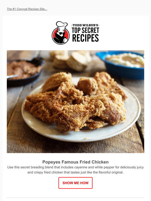 Top Secret Recipes: FREE Popeyes Famous Fried Chicken hack! 🍗 | Milled