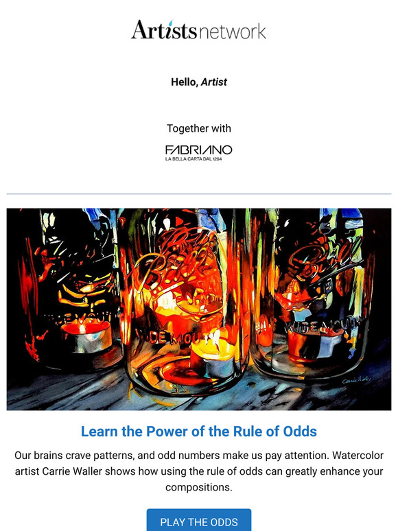 Artists Network: Use the Rule of Odds for Dramatic Design | Milled