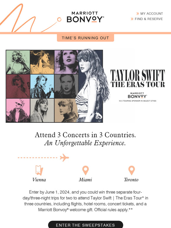 Marriott: Time's Running Out to Attend Taylor Swift | The Eras Tour in ...