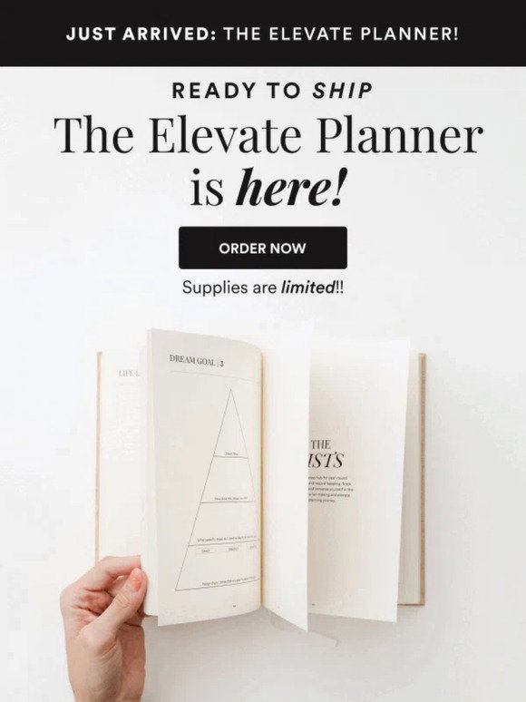Silk + Sonder: Ready to Ship: The NEW Elevate Planner! | Milled