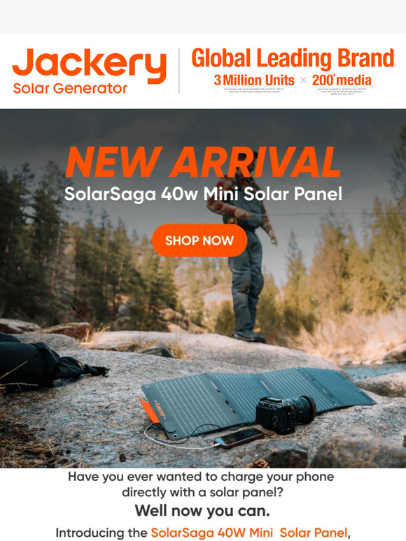 Jackery: 🆕All New Jackery SolarSaga 40W Mini Solar Panel | Milled