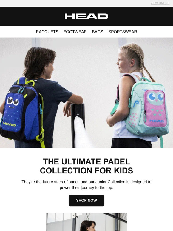 Head: The padel collection for budding champions | Milled