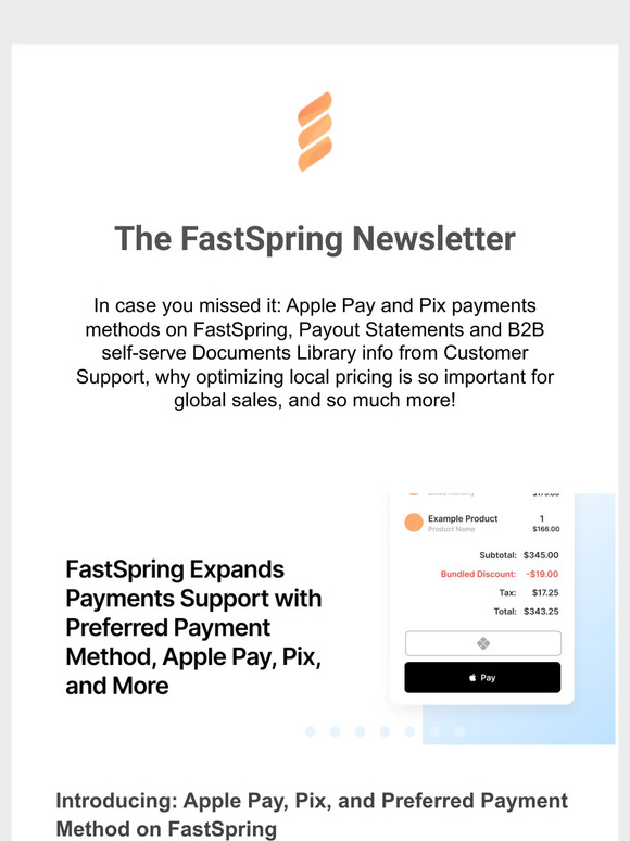FastSpring: FastSpring News: Expanded Payment Methods, New Payout ...