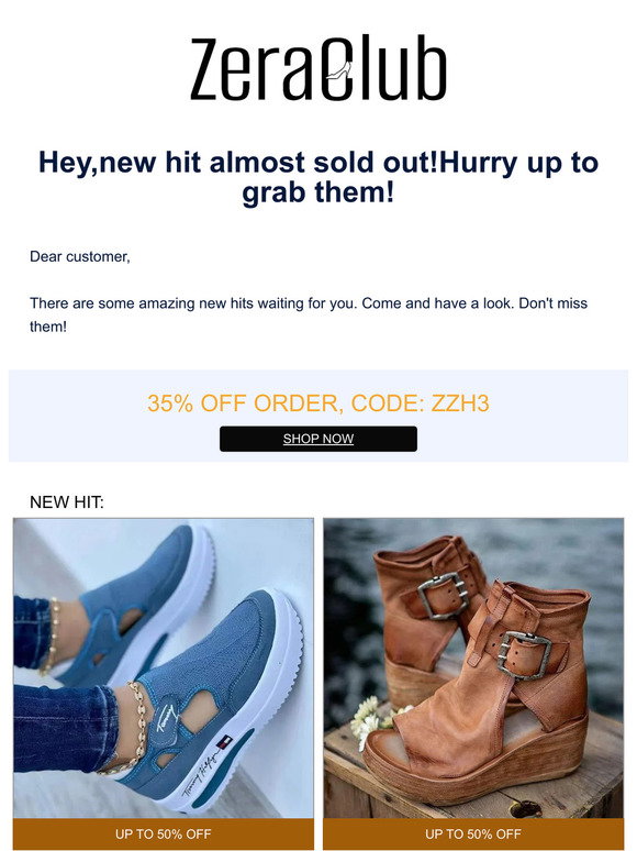ZeraClub: Hey,new hit almost sold out!Hurry up to grab them! | Milled