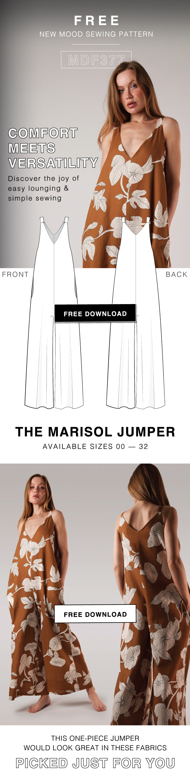 Mood Fabrics: New FREE Pattern | The Marisol Jumper | Milled