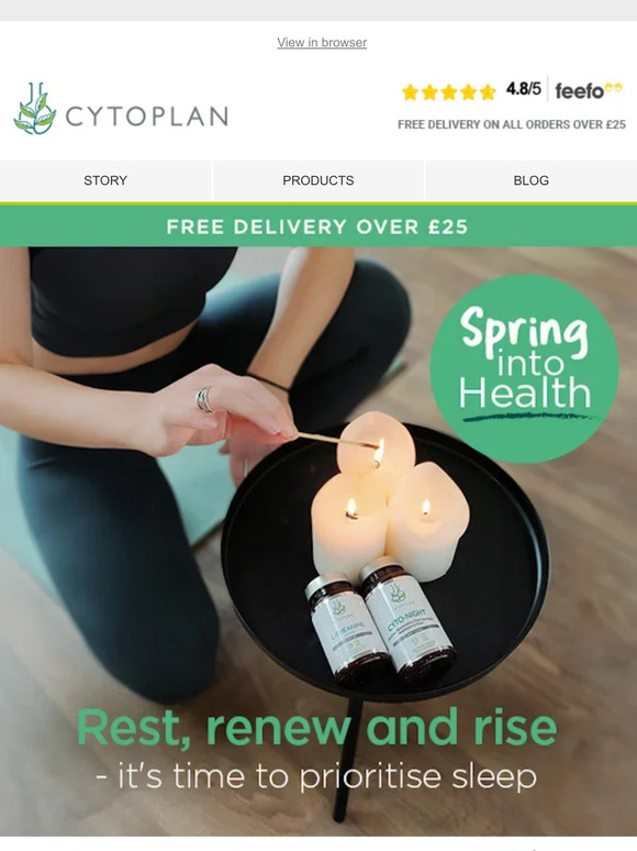 Cytoplan: Rest, renew and rise - it's time to prioritise sleep | Milled