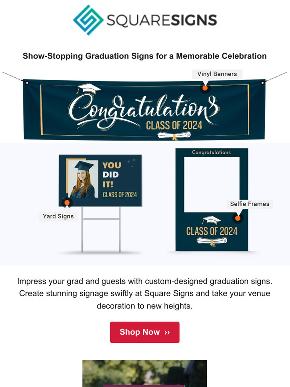 Squaresigns.com: 🎓Premium Graduation Signs to Celebrate the Milestone ...
