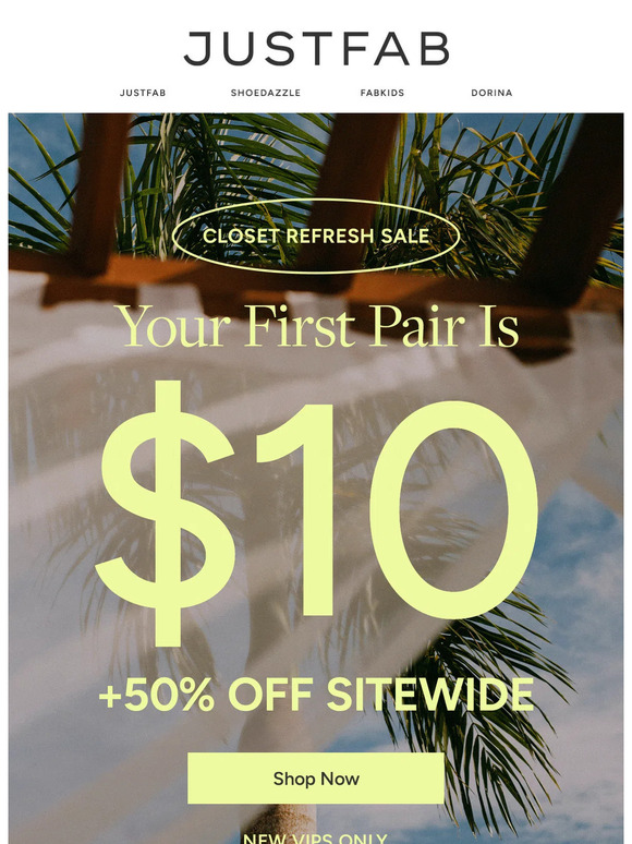 JustFab Email Newsletters: Shop Sales, Discounts, and Coupon Codes