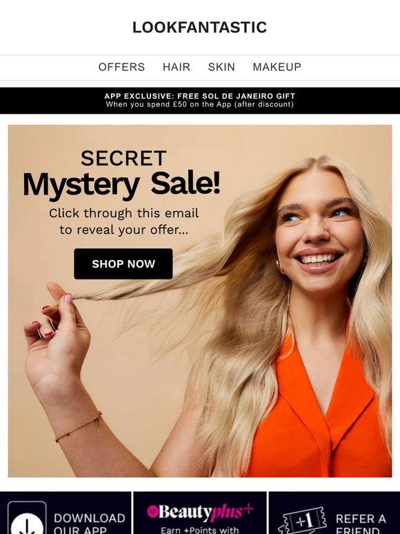 Lookfantastic: Our VIP Secret SALE Has Started! | Milled