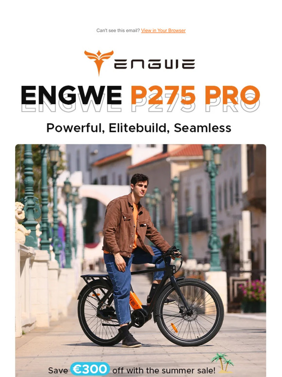 Engwe: ⚡Powerful & Elegant P275 Pro Ebike - €300 Off Now! | Milled
