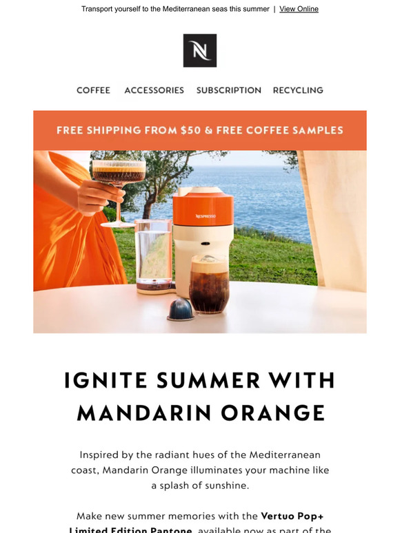 Nespresso: Introducing the NEW Vertuo Pop+ Pantone Mandarin Orange | Milled