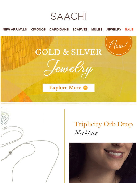Saachi: Discover New Gold and Silver Jewelry | Milled