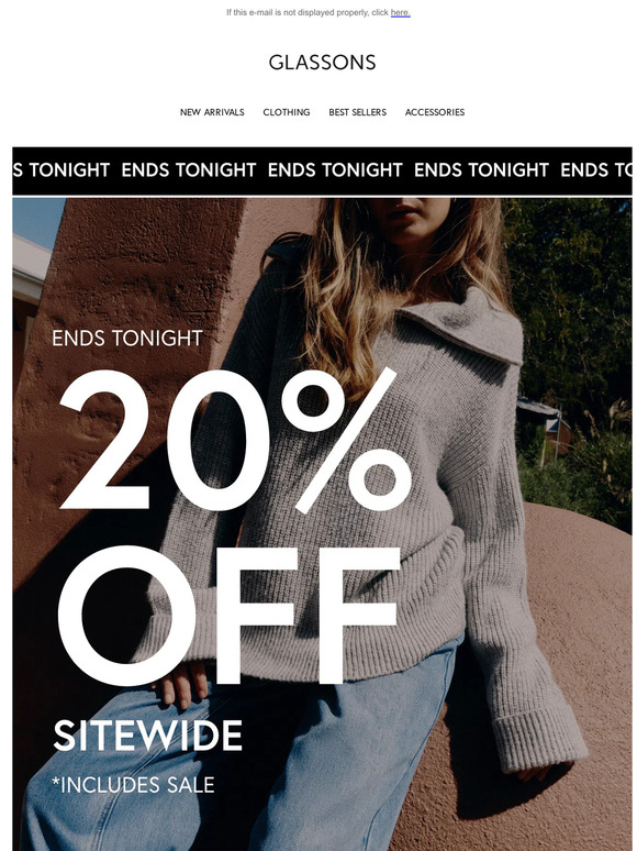 Glassons Email Newsletters: Shop Sales, Discounts, and Coupon Codes