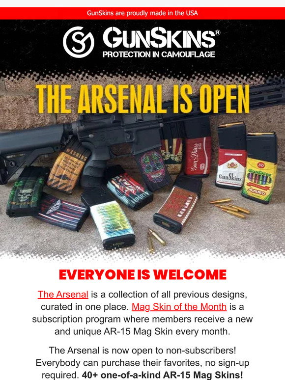 GunSkins: The Arsenal is Now Open to the Public! | Milled