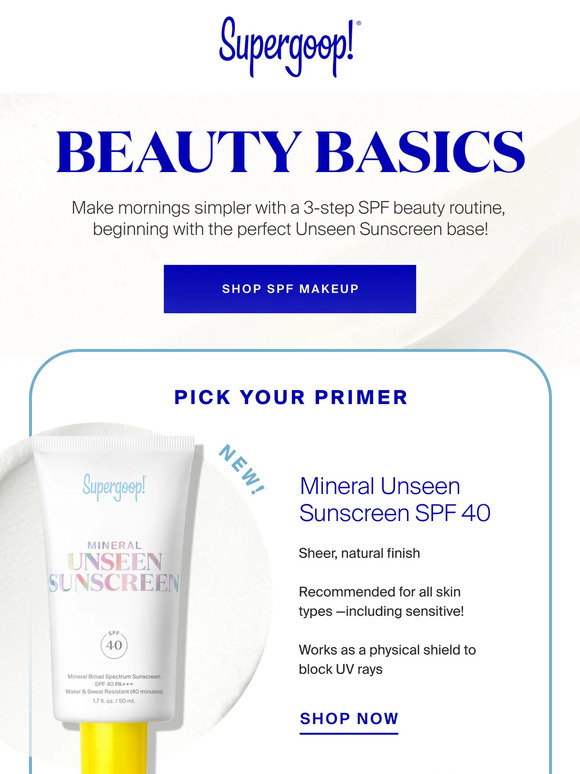 Supergoop: The easiest SPF beauty routine | Milled