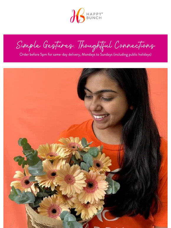 Happy Bunch: Celebrate Teacher's Day with flowers 🌼🌻 | Milled