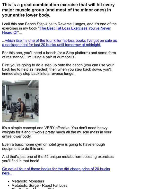 FitStep: My favorite "metabolic booster" leg exercise... (not squats ...